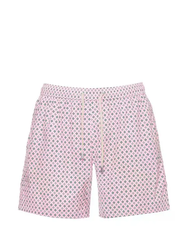 MC2 SAINT BARTH Geometric Print Swim Shorts
