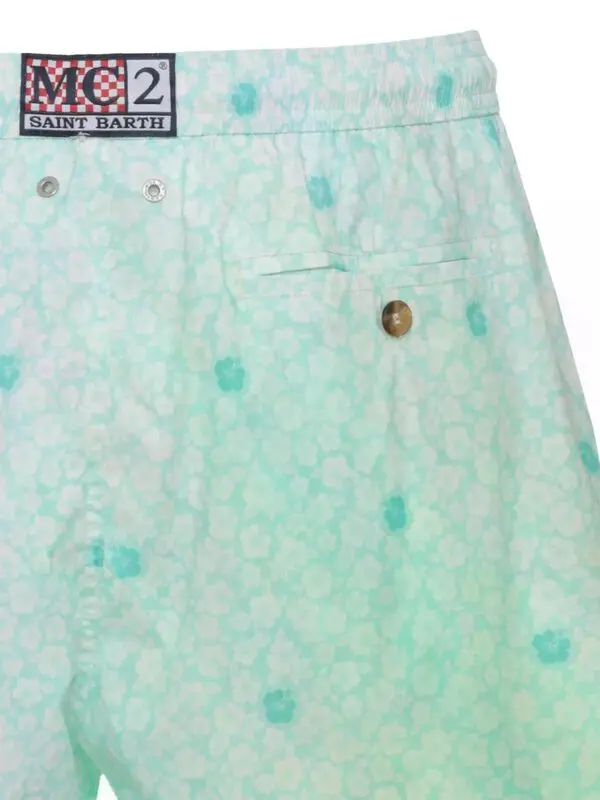 MC2 SAINT BARTH Floral Print Swim Shorts