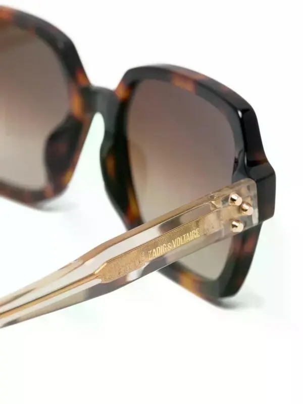 Zadig&Voltaire Geometric Frame Sunglasses