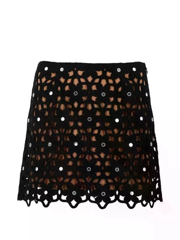 Michael Kors Mirror Embellishment Mini Skirt