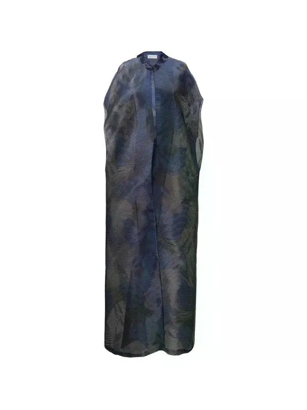 GEMY MAALOUF Abstract Print Pleated Kaftan
