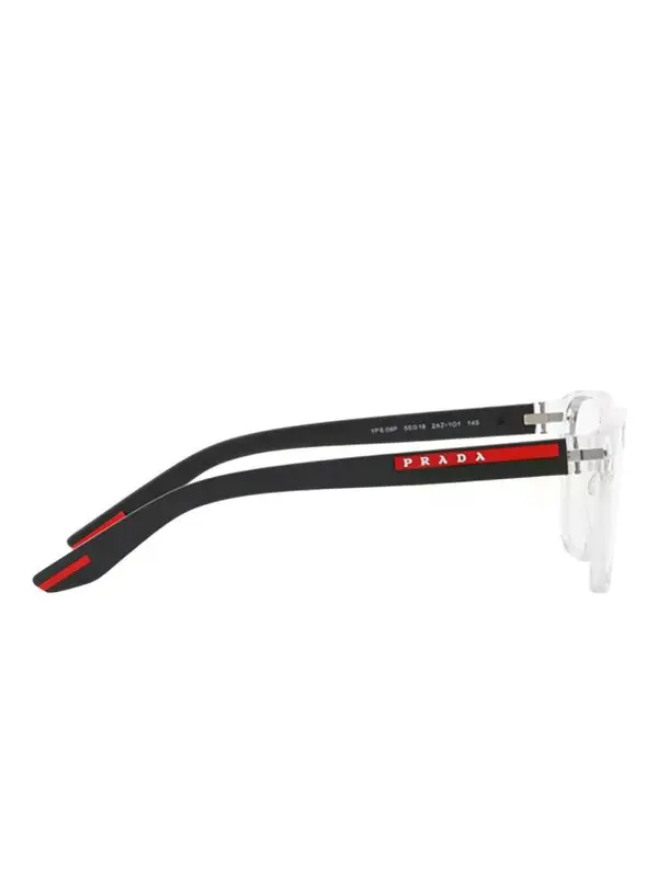 Prada Crystal Rectangle Eyeglasses