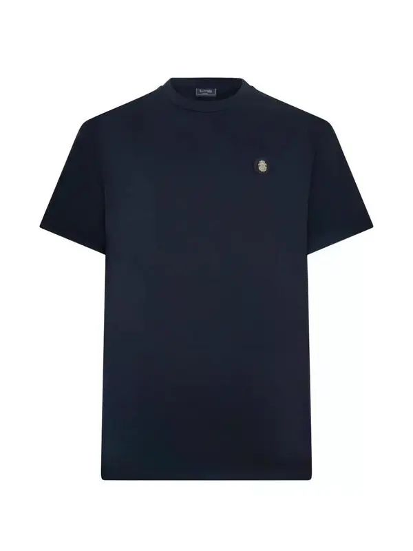 BILLIONAIRE Logo-patch T-shirt - Blue