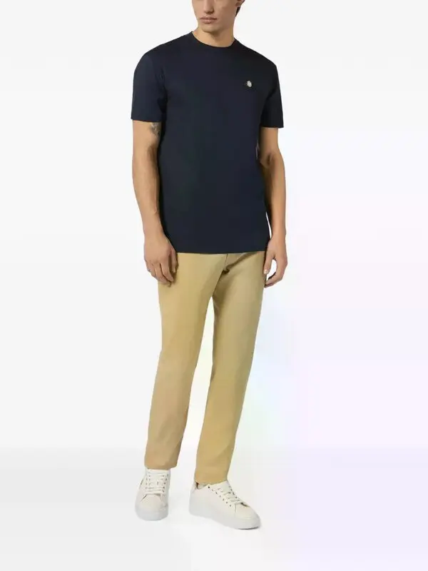 BILLIONAIRE Logo-patch T-shirt - Blue
