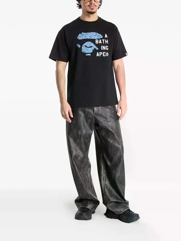 A BATHING APE Cloud Camo Face Tag T-shirt