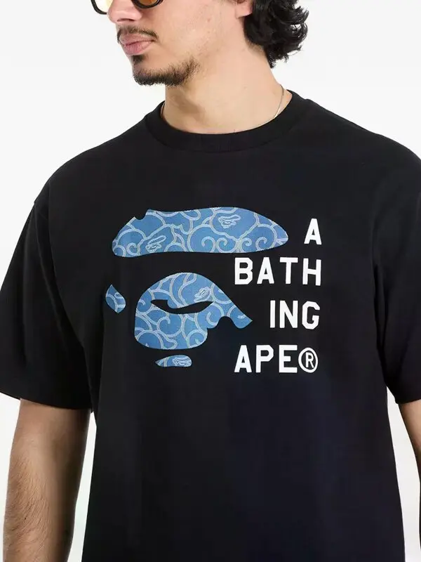 A BATHING APE Cloud Camo Face Tag T-shirt