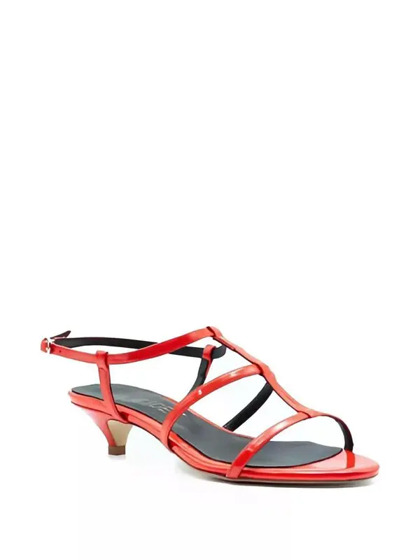 JULIE DEE Strappy Kitten-heel Sandals