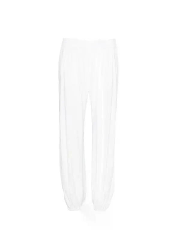 Norma Kamali Boyfriend Puff Balloon Trousers - White