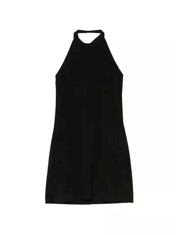 Norma Kamali Halterneck Mini Dress - Black