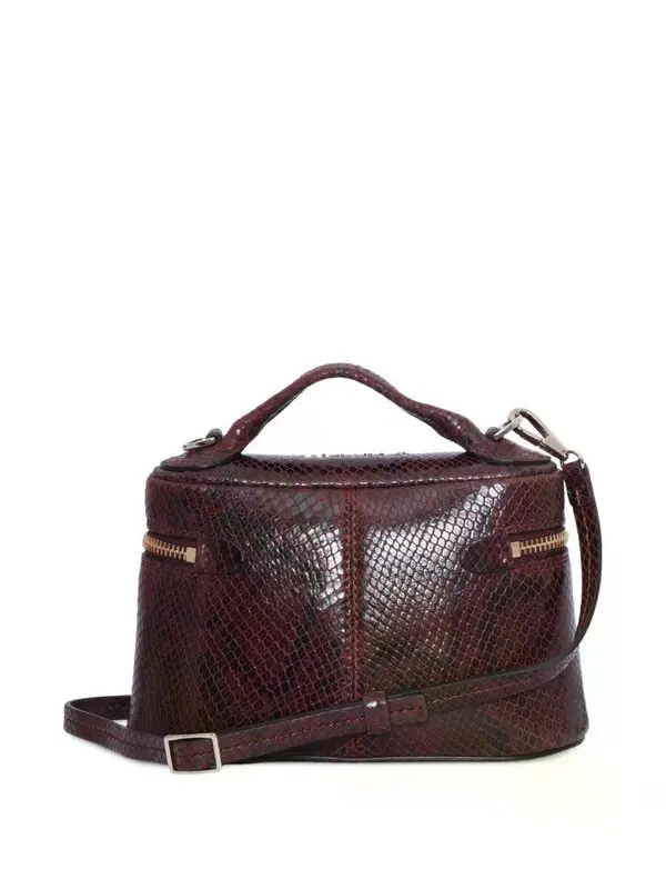 Orciani Mini Joy Exotic Snakeskin-effect Leather Tote Bag