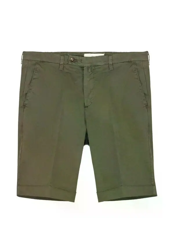 BRIGLIA 1949 Pressed-crease Turn-up Shorts