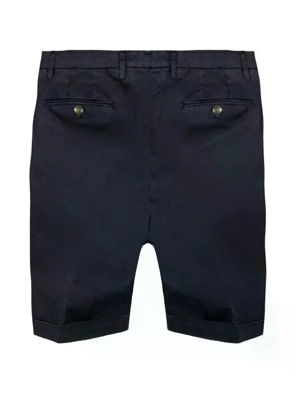 BRIGLIA 1949 Pressed-crease Turn-up Shorts