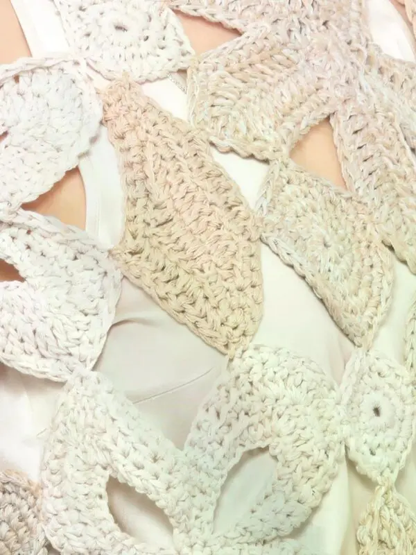 Antonelli Firenze Floral Crochet Sweater