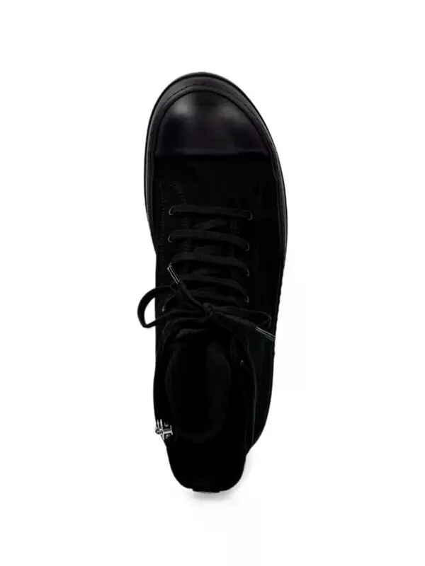 Rick Owens Lace-up Zip-fastening Sneakers - Black