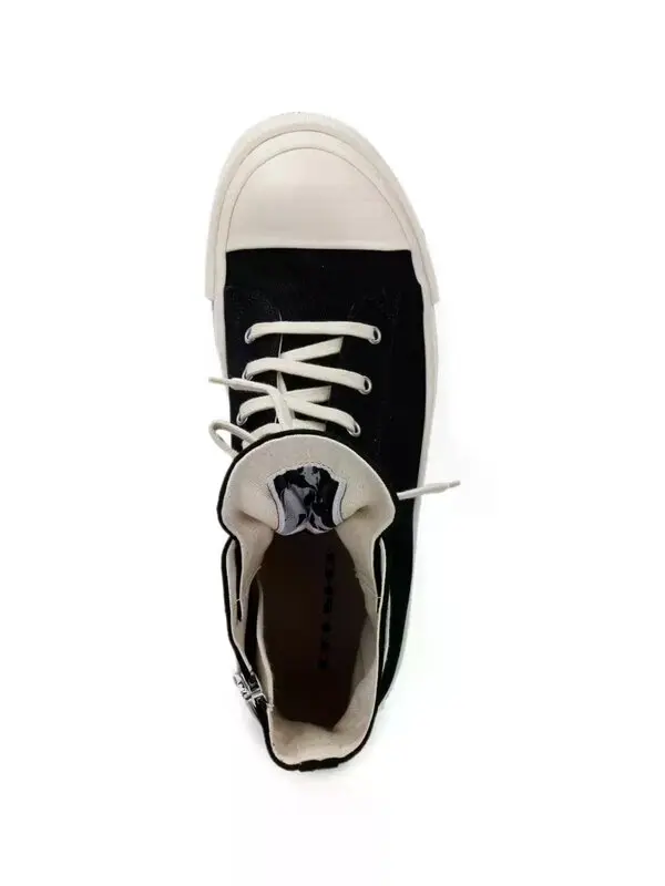 Rick Owens Lace-up Zip-fastening Sneakers - Black