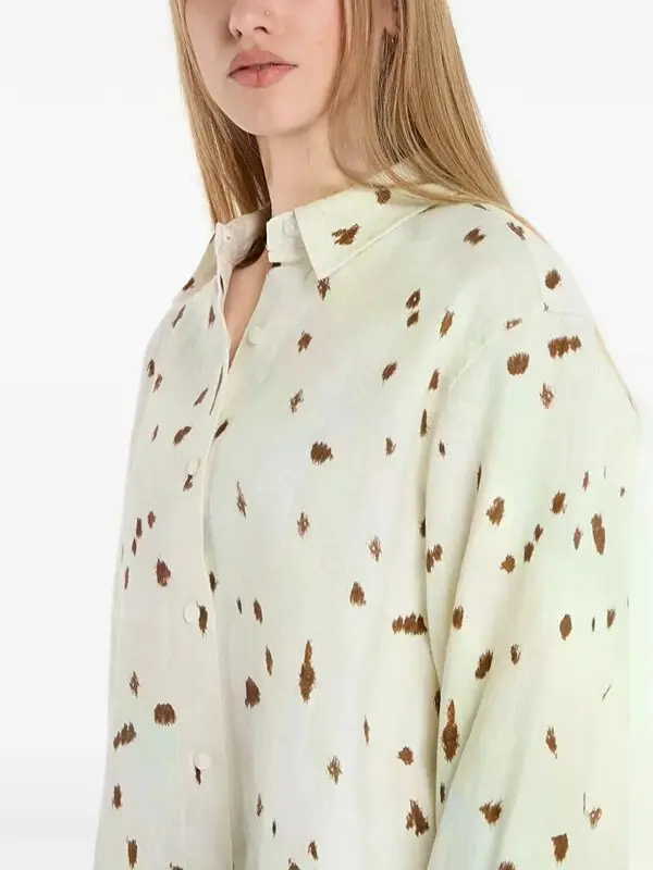 SAMSOE SAMSOE Abstract Print Long Sleeve Shirt