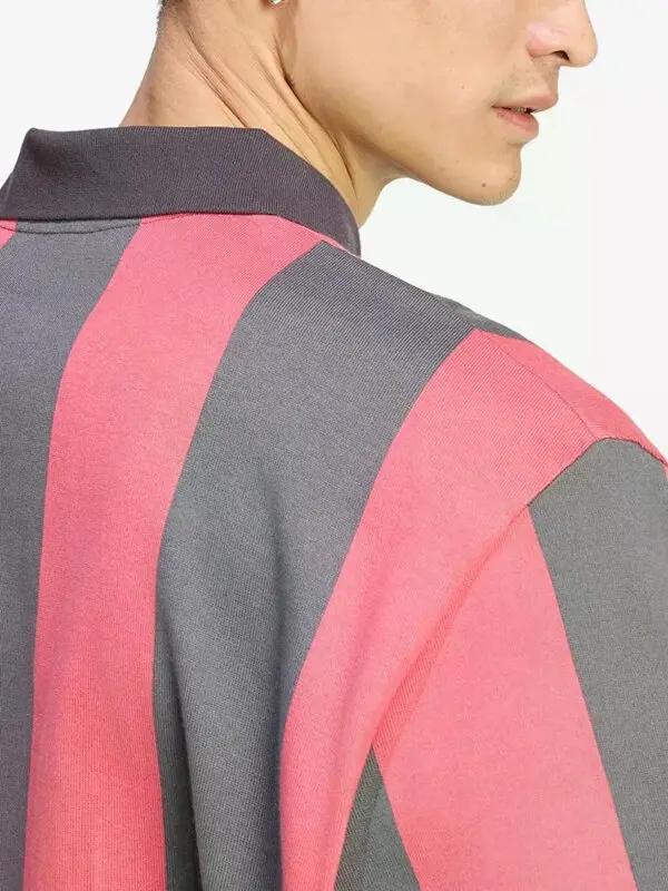 Adidas Striped-pattern Polo Shirt