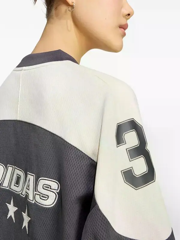 Adidas Logo Print V-neck T-shirt Mini Dress