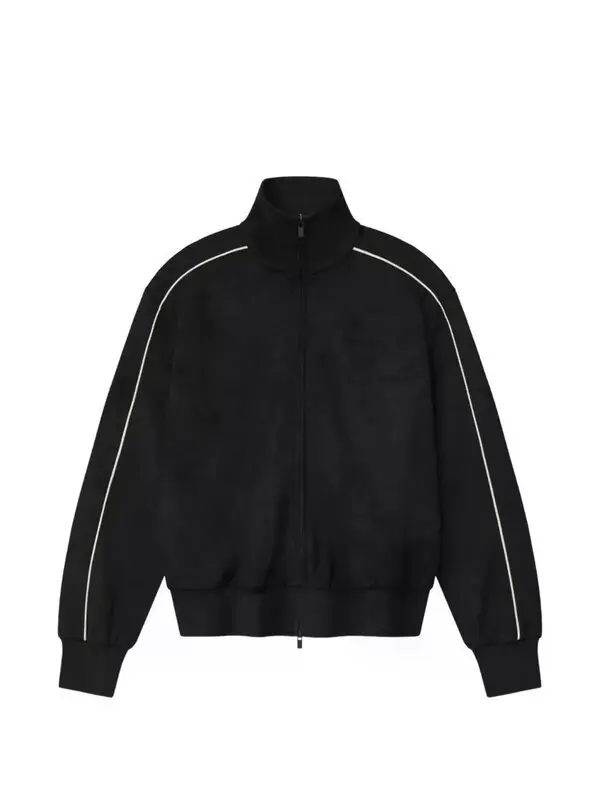 Fear Of God Essentials Signature Zip-up Sweatshirt - Black
