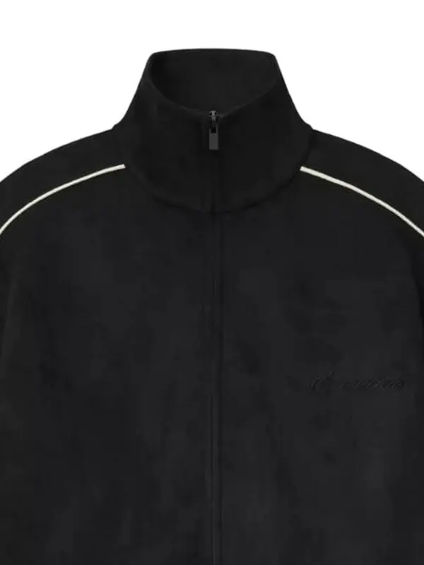 Fear Of God Essentials Signature Zip-up Sweatshirt - Black