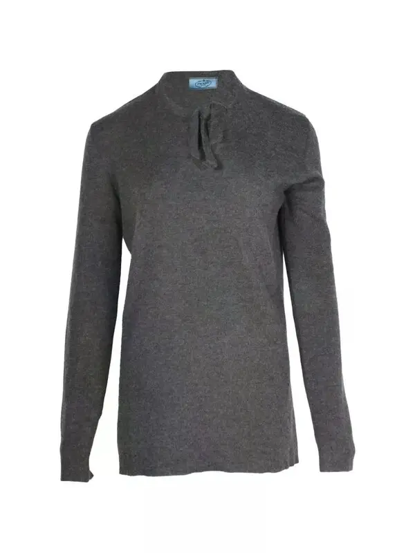 Prada Tie-detail Knit Sweater