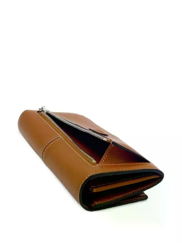 TOD'S Logo-plaque Pebbled-leather Wallet
