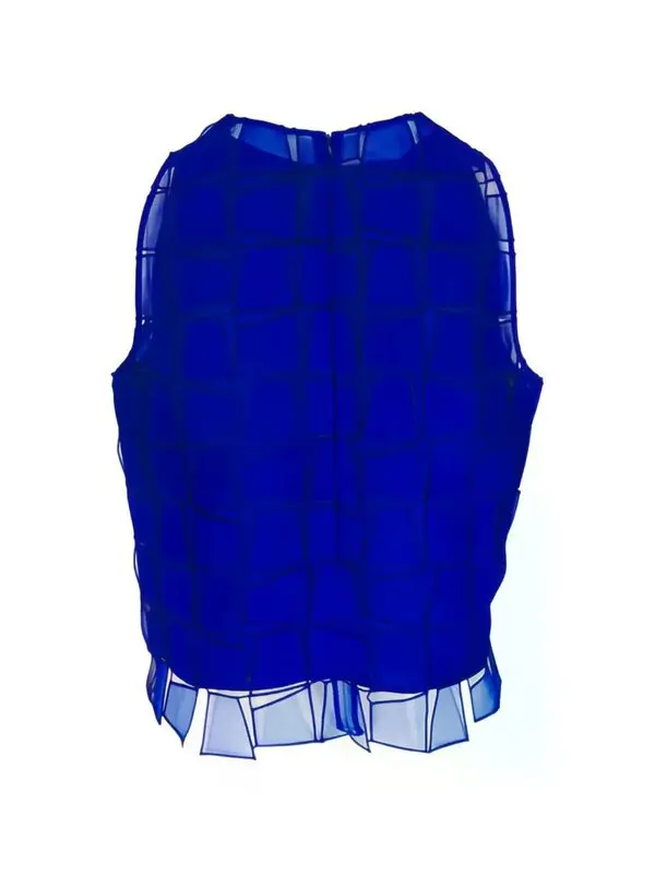 Akris Patchwork Organza Blouse