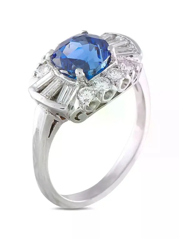 LB EXCLUSIVE Sapphire And Diamond Ring - Silver