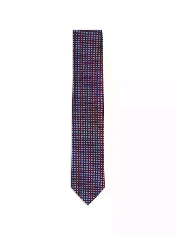 Eton Silk Geometric Pattern Tie