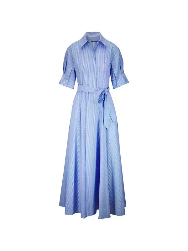 Simkhai Striped Belted Dress