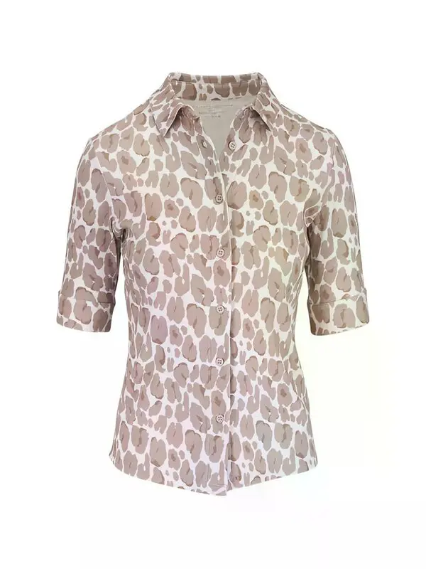 Majestic Filatures Leopard Print Button-down Shirt
