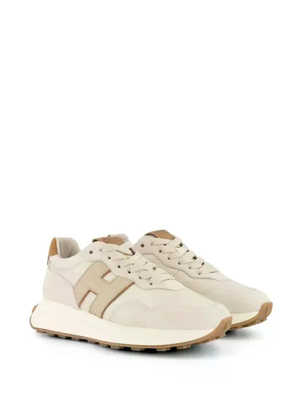 Hogan Logo Panel Sneakers - Neutrals