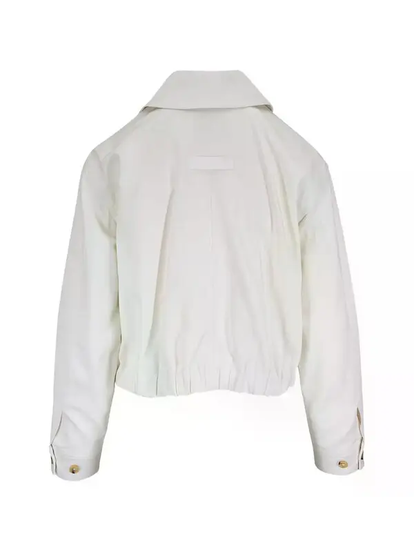 Vince Cropped Elasticated Hem Jacket - Neutrals