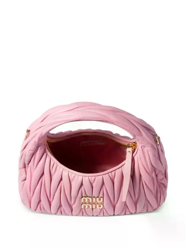 Miu Miu Wander Matelassé Nappa Leather Tote Bag