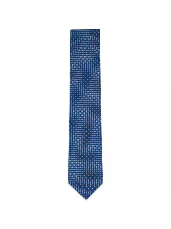 Eton Silk Geometric Print Tie