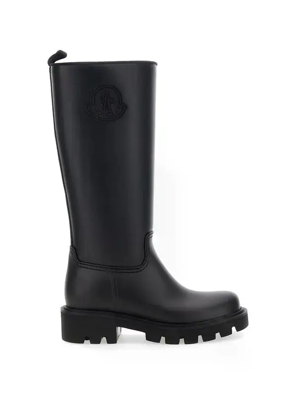 Moncler Logo Patch Slip-on Boots