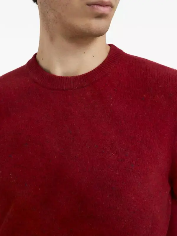 Barbour Logo-embroidered Flecked Sweater