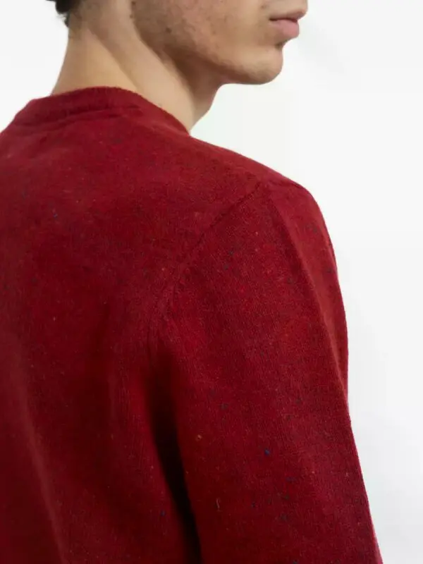 Barbour Logo-embroidered Flecked Sweater