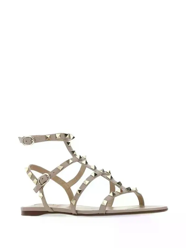 Valentino Garavani Rockstud Leather Sandals - Pink