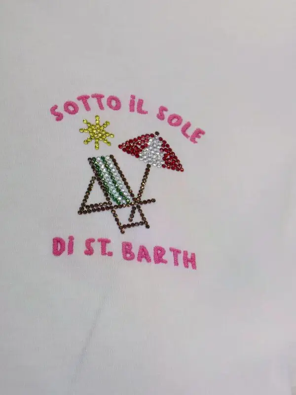 MC2 SAINT BARTH Emilie Embellished T-shirt