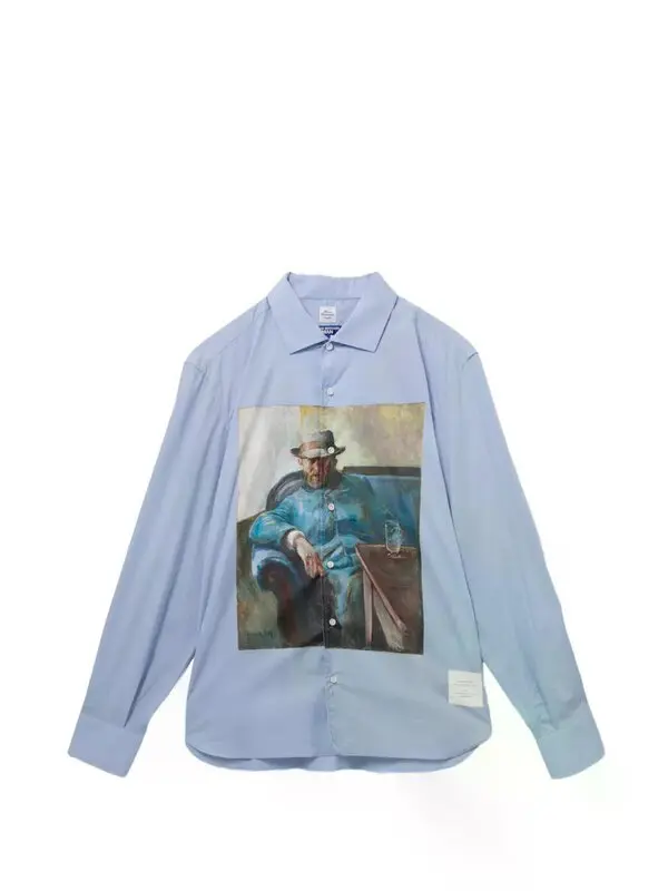 Junya Watanabe Maria Santangelo Graphic-print Shirt - Blue