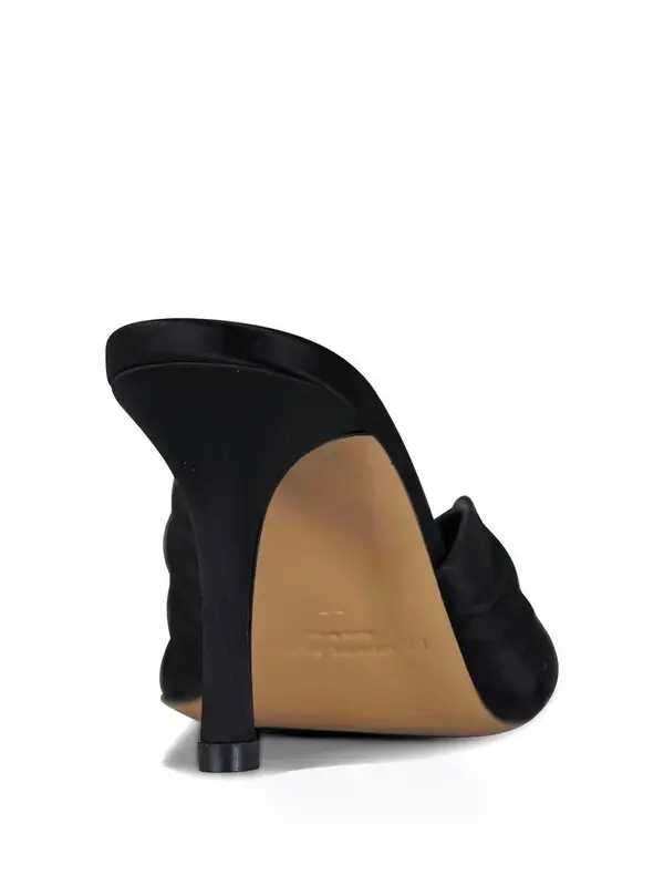 Le Monde Beryl Antonia Ruched Satin Mules