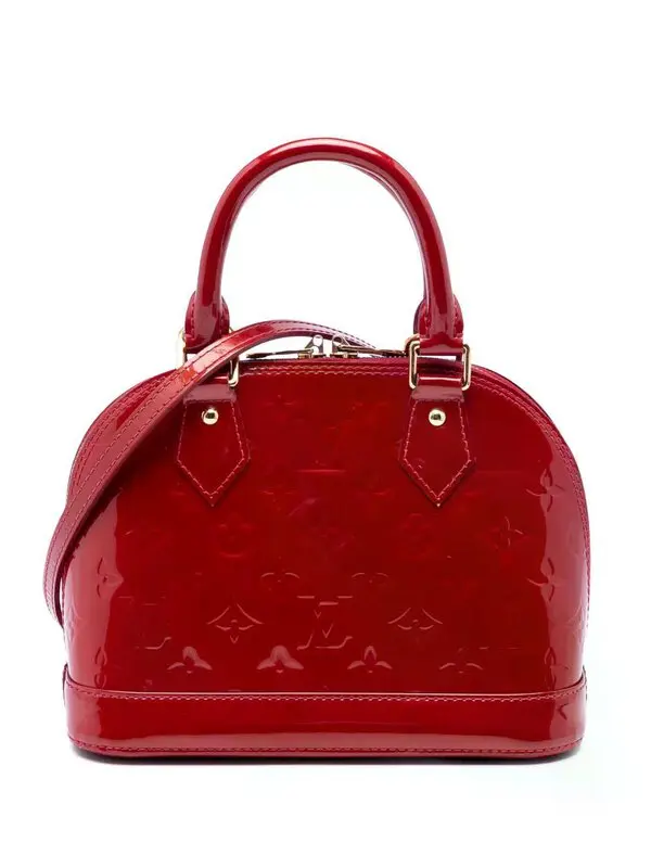 LOUIS VUITTON Monogram Vernis Alma Bb Satchel