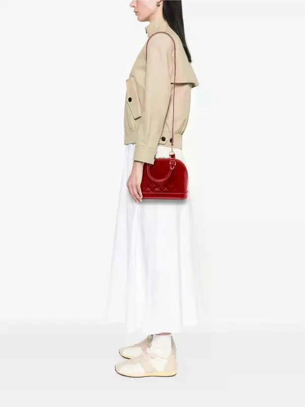 LOUIS VUITTON Monogram Vernis Alma Bb Satchel