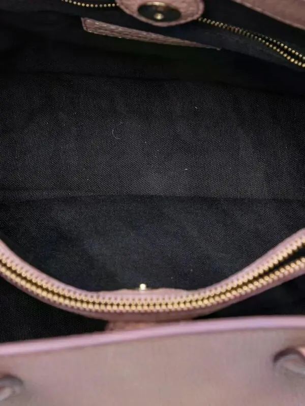 Burberry Calfskin And House Check Banner Satchel