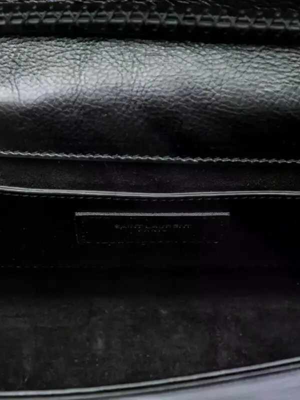 Saint Laurent Medium Suede Rope Stitch Kate Crossbody Bag