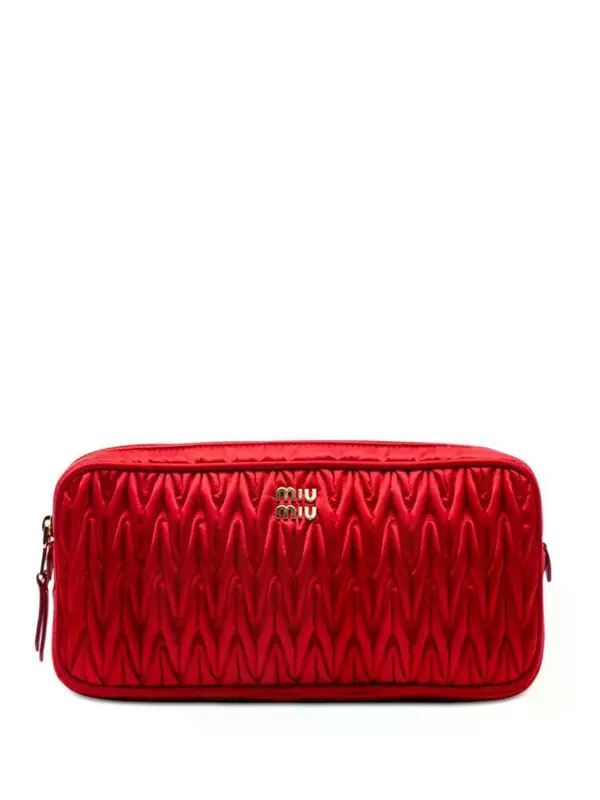 Miu Miu Nappa Matelassé Clutch Bag