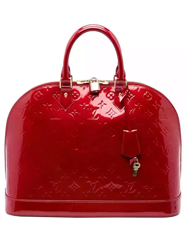 LOUIS VUITTON Vernis Alma Mm Satchel