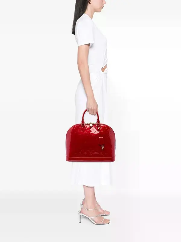 LOUIS VUITTON Vernis Alma Mm Satchel