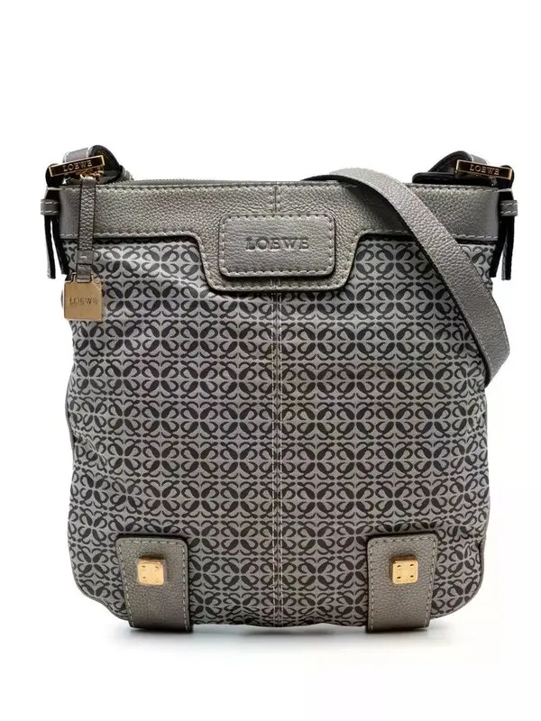 Loewe Anagram Canvas New Road Crossbody Bag - Grey